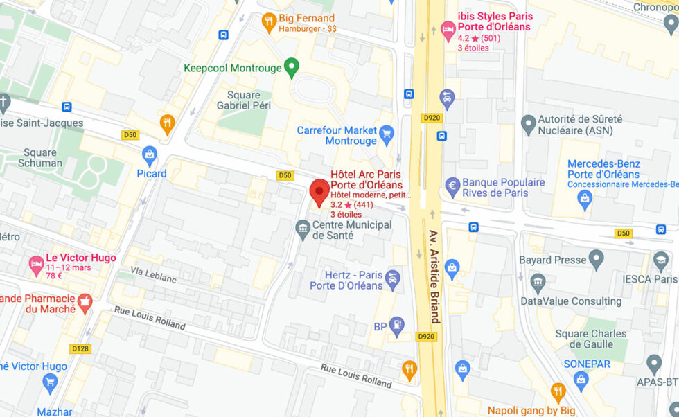 Hôtel Arc Porte d'Orléans - Site Officiel | Paris